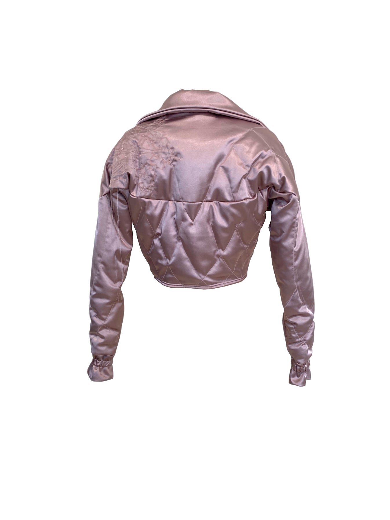 Plush cropped puffer jacket – roxana